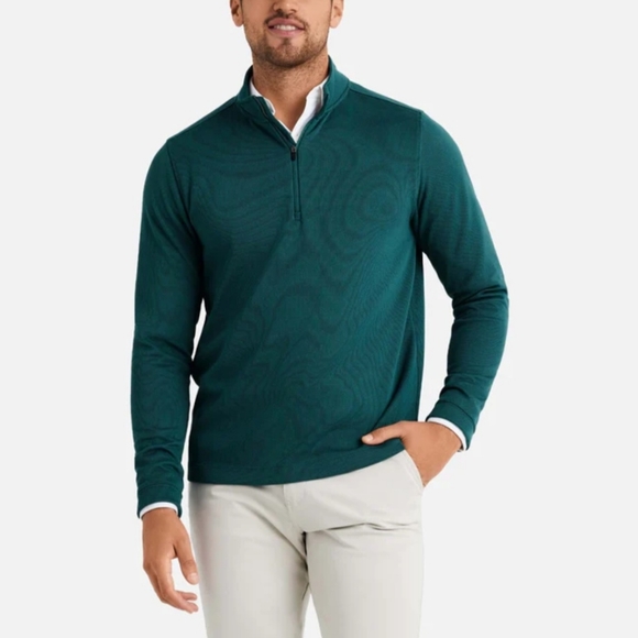 RHONE | Shirts | Rhone Commuter 4 Zip Sweater Knit Shirt Premium ...